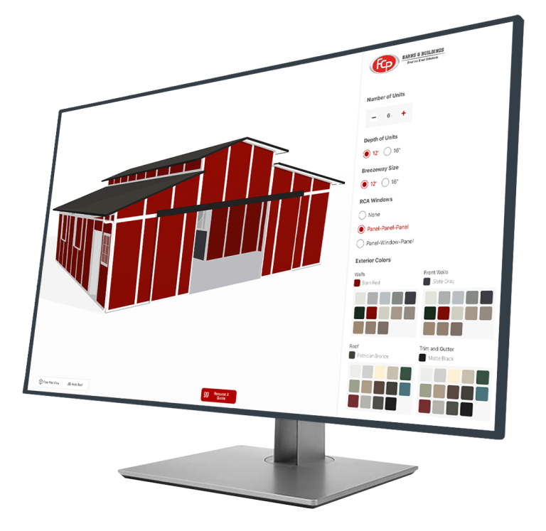 Design A Barn Online | 3D Visual Barn Building Planner | FCP Barn